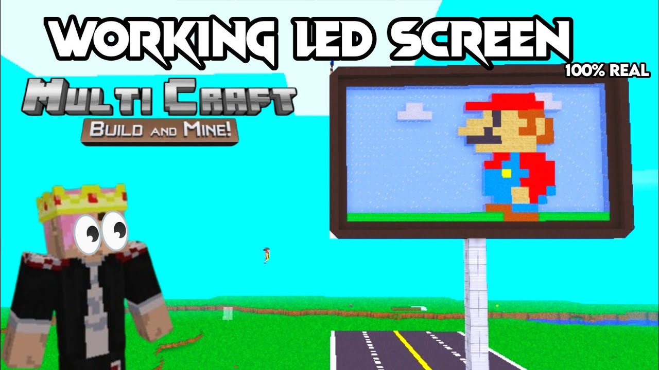Multicraft Working LED Screen || Multicraft Hacks || Tech Gamer Hardik ...