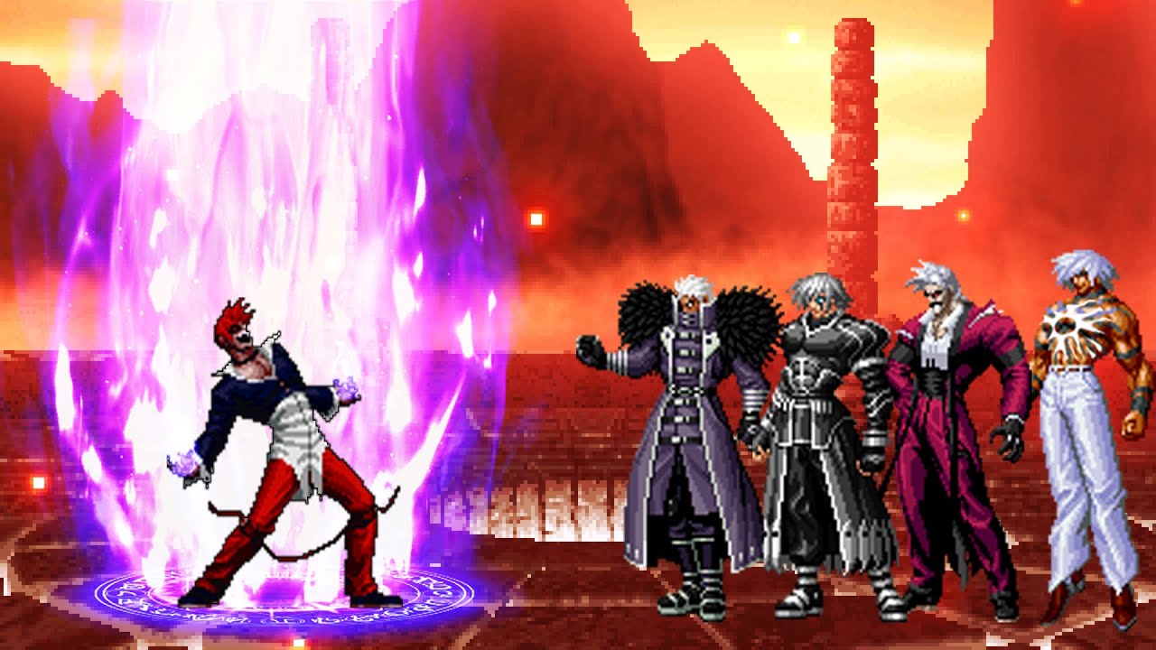 [KOF Mugen] Orochi Iori -KZ Vs. KOF Bosses - YouTube