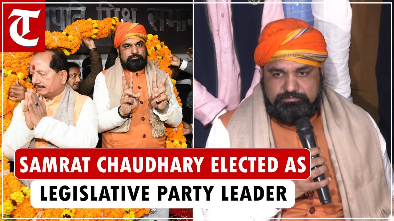 'Emotional moment...', says Samrat Chaudhary on being elected as ...