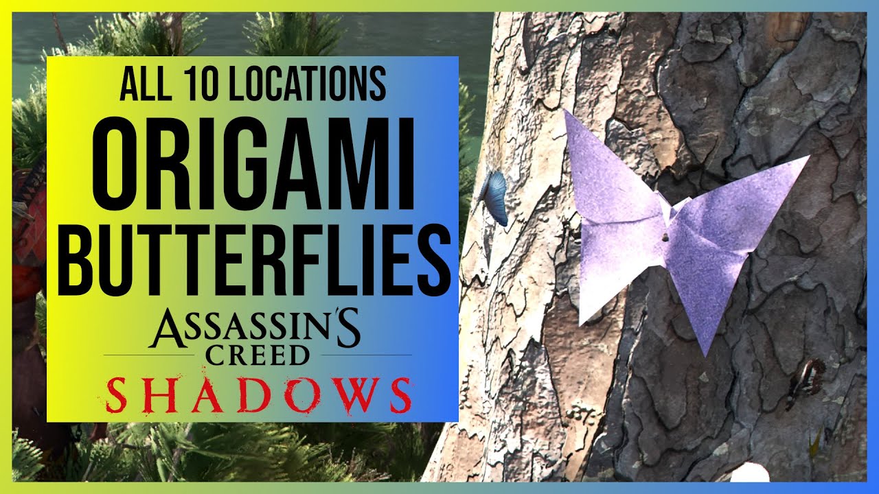 AC Shadows: All Origami Butterfly Locations (The Butterfly Collector ...