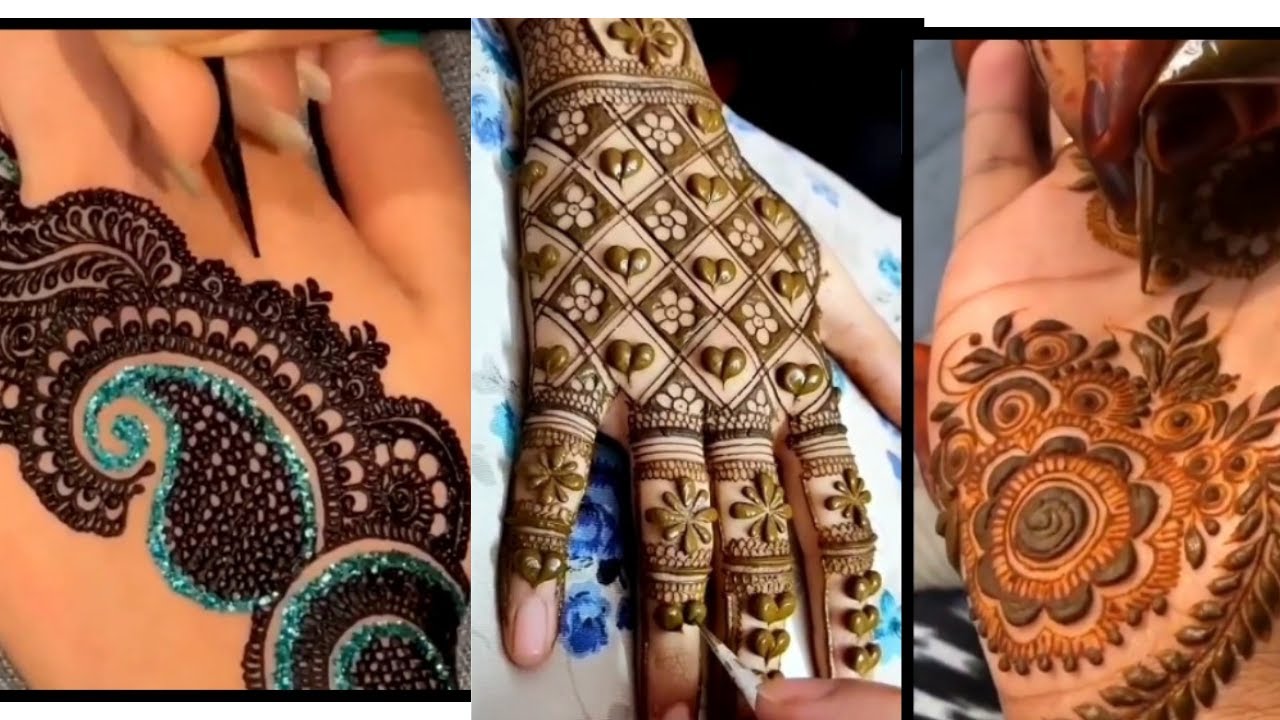 Simple Mehedi Design Front Hand And Back Hand 🧤 - YouTube