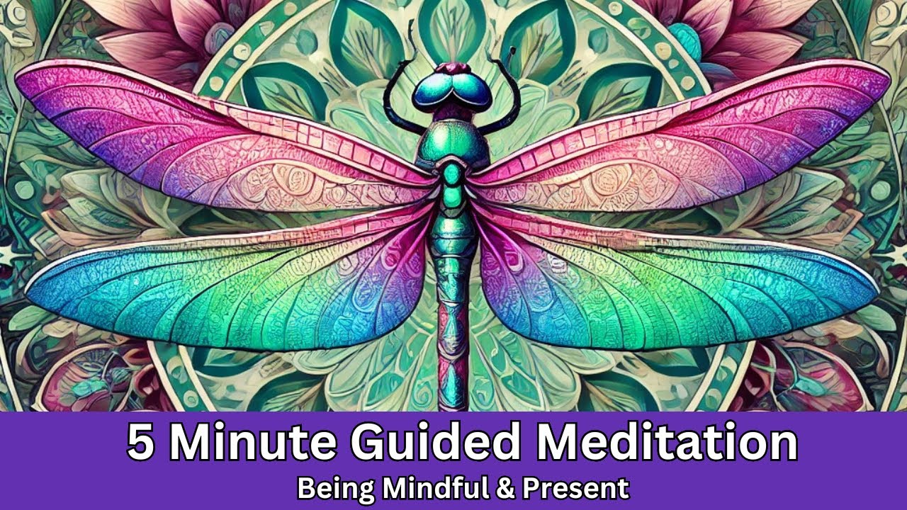 5 Minute Guided Meditation for being Mindful and Present - YouTube