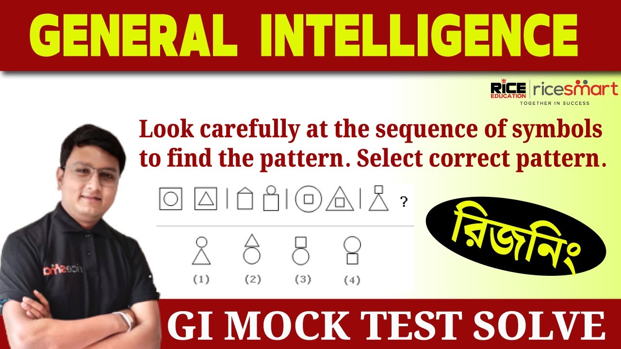 General Intelligence | Mock Test Solve | Reasoning | SSC-CHSL | WBCS ...