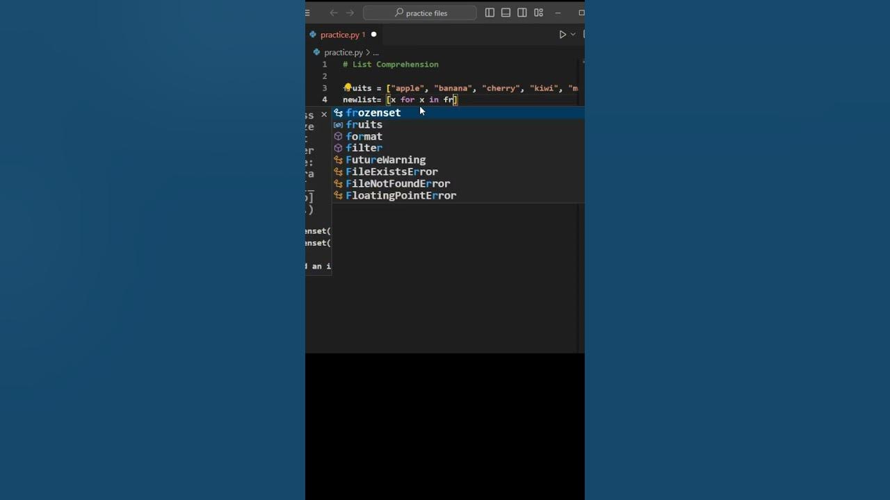 List Comprehension Python Coding Learnpython Pythonforbeginners Code Youtube