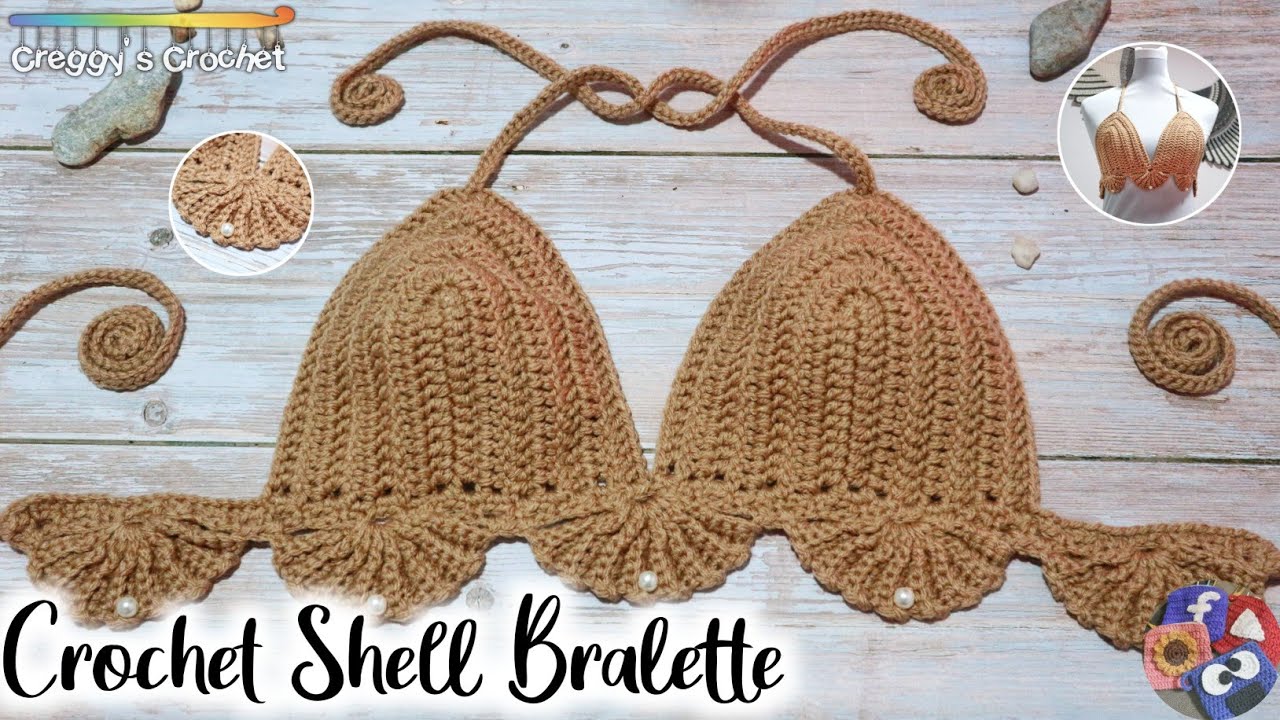 CROCHET “Shell” Bralette for All Sizes | Pattern & Tutorial - YouTube