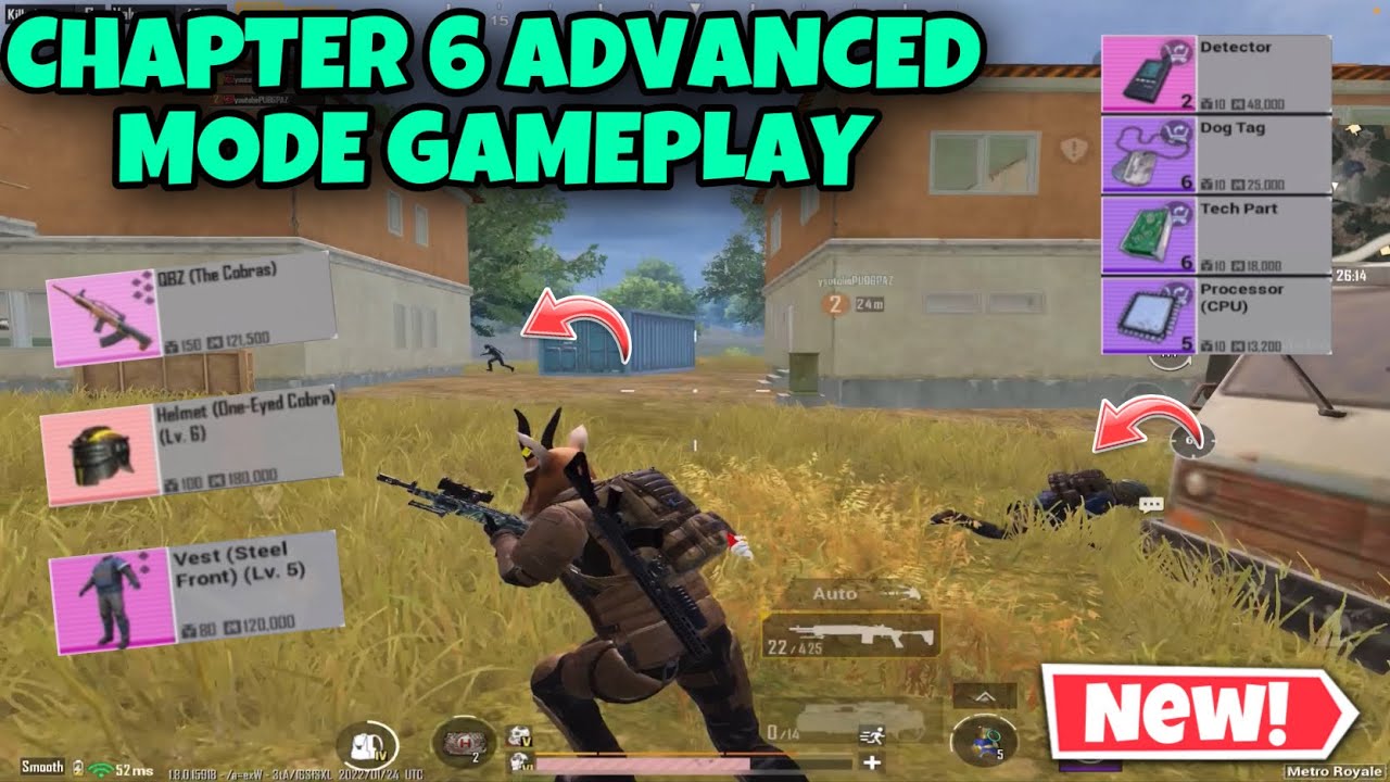 Metro Royale First Advanced Mode Gameplay in Chapter 6 / PUBG METRO ...