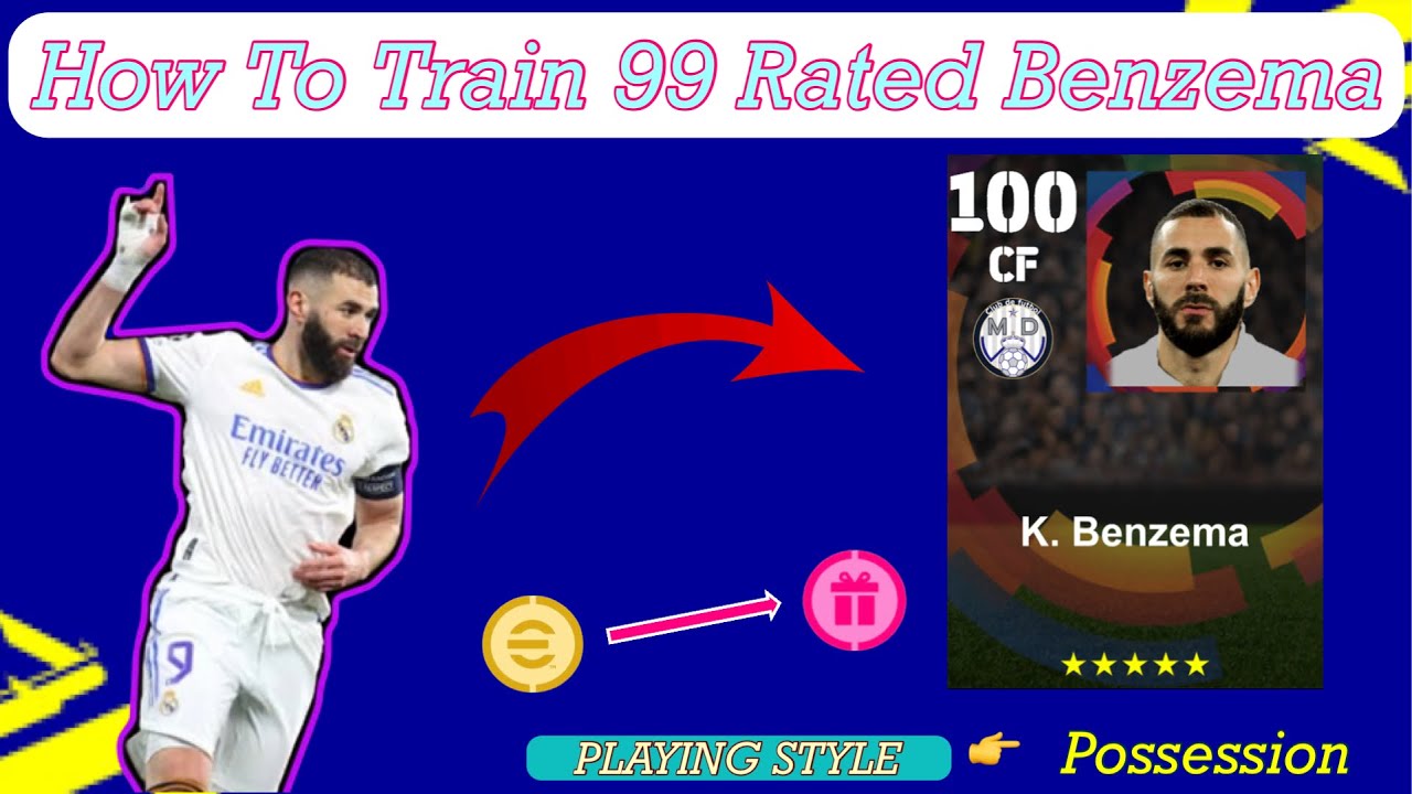 How To Max 99 Rated Madridboy “Karim Benzema” In EFootball mobile 2033 ...