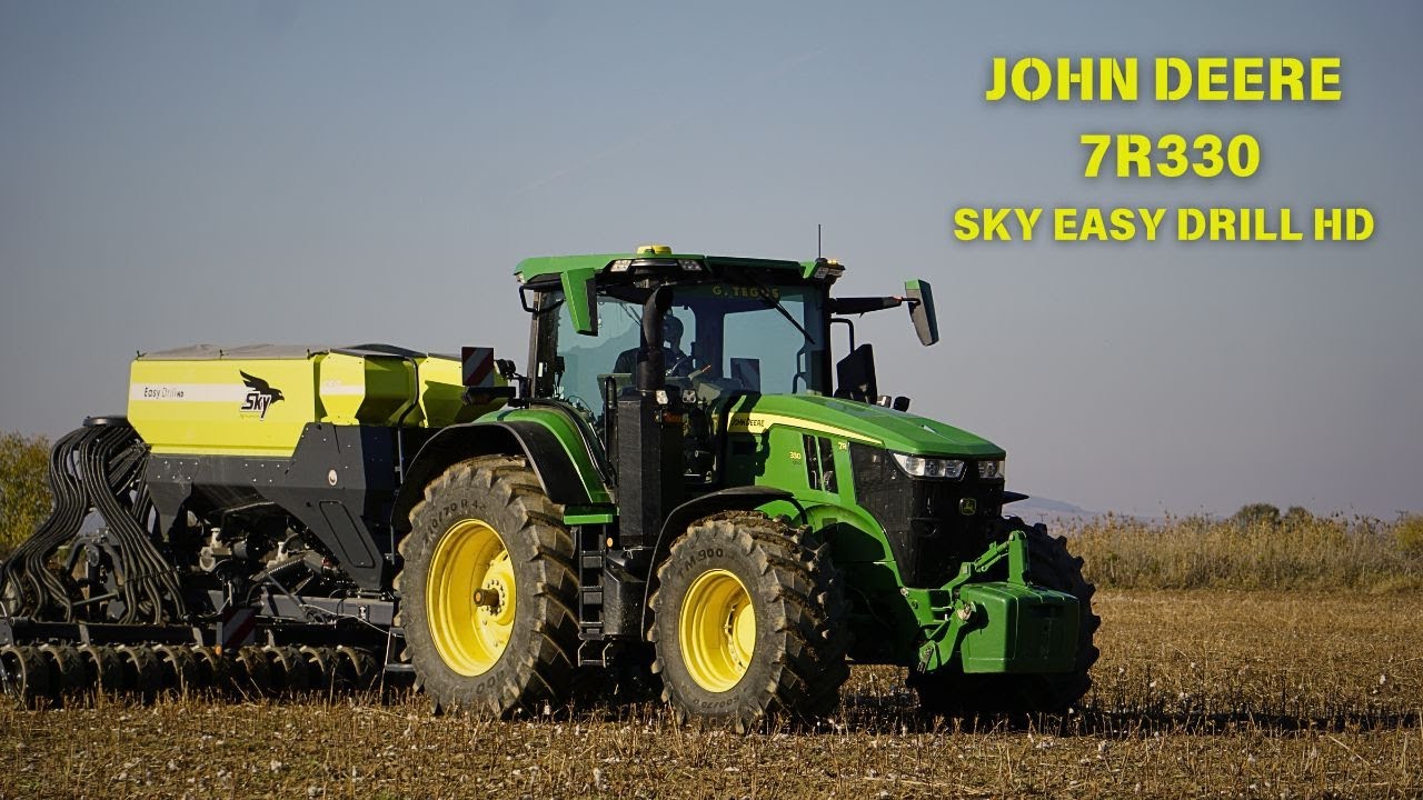 John Deere 7R 330 -SKY Easy Drill HD - YouTube
