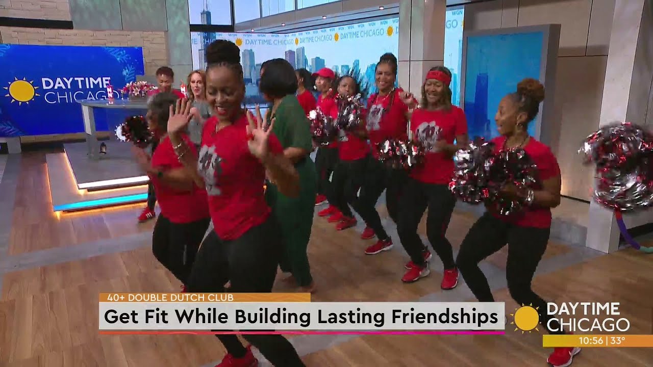 The 40 Plus Double Dutch Club show off their moves - YouTube