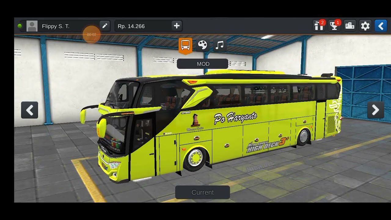 Bus Simulator Indonesia (Tour Mode [Adiputro JetBus 3+ SHD {Yellow ...