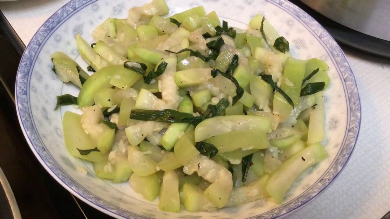 How To Make Stir Fry Vegetables (Stir-Fried LONG SQUASH) in USA | Cach ...