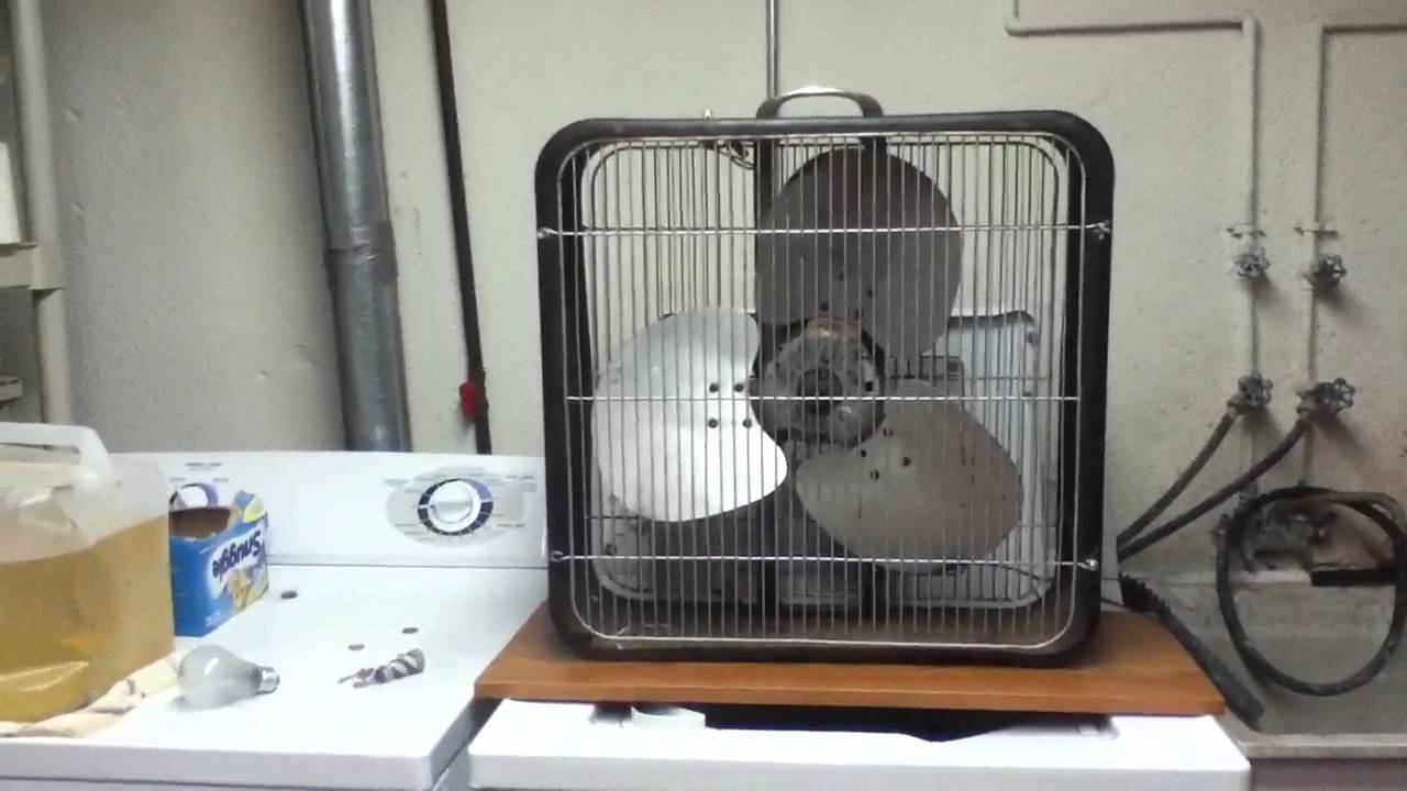 1950's Lakewood X-22 20" Box Fan (before) - YouTube