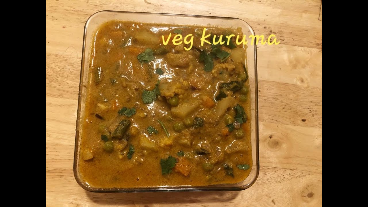 veg kurma||restaurant style veg kuruma||side dish for chappathi puri ...