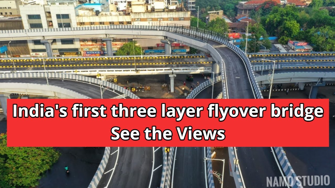 India's first three layer flyover bridge built in Surat, See the Views ...