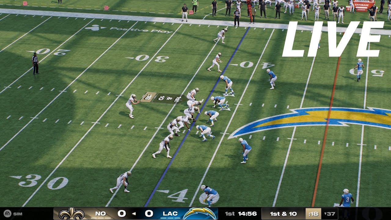 NFL LIVE🔴New Orleans Saints vs.Los Angeles Chargers|Week 8 NFL Full ...