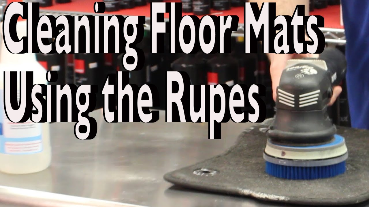 Detail Pro Cleaning Floor Mats Using the Rupes Duetto - YouTube