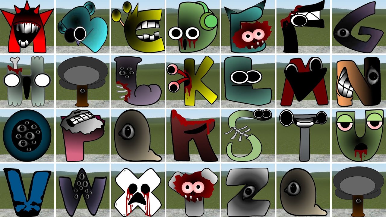 DESTROY ALL HORROR SPRUNKI 3D ALPHABET LORE FAMILY in Garry's Mod ...