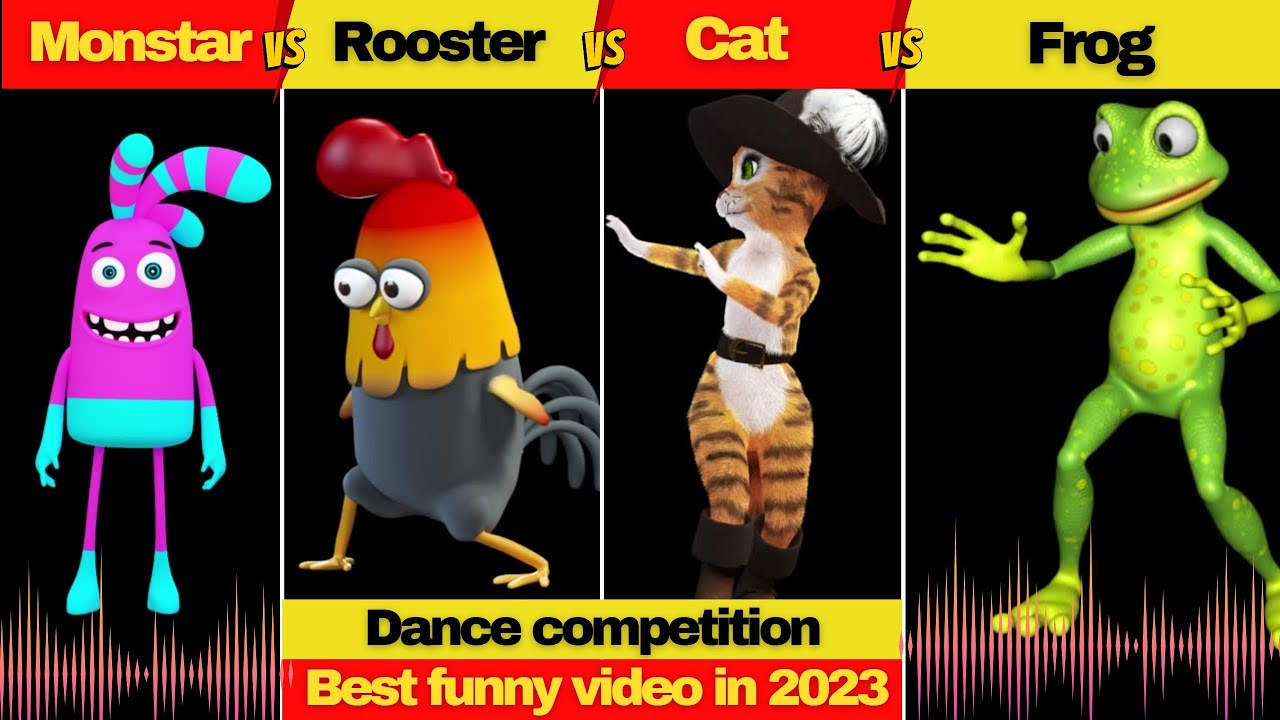 Alien dance VS Funny alien VS Funny cat VS Funny Frog dance VS Green ...