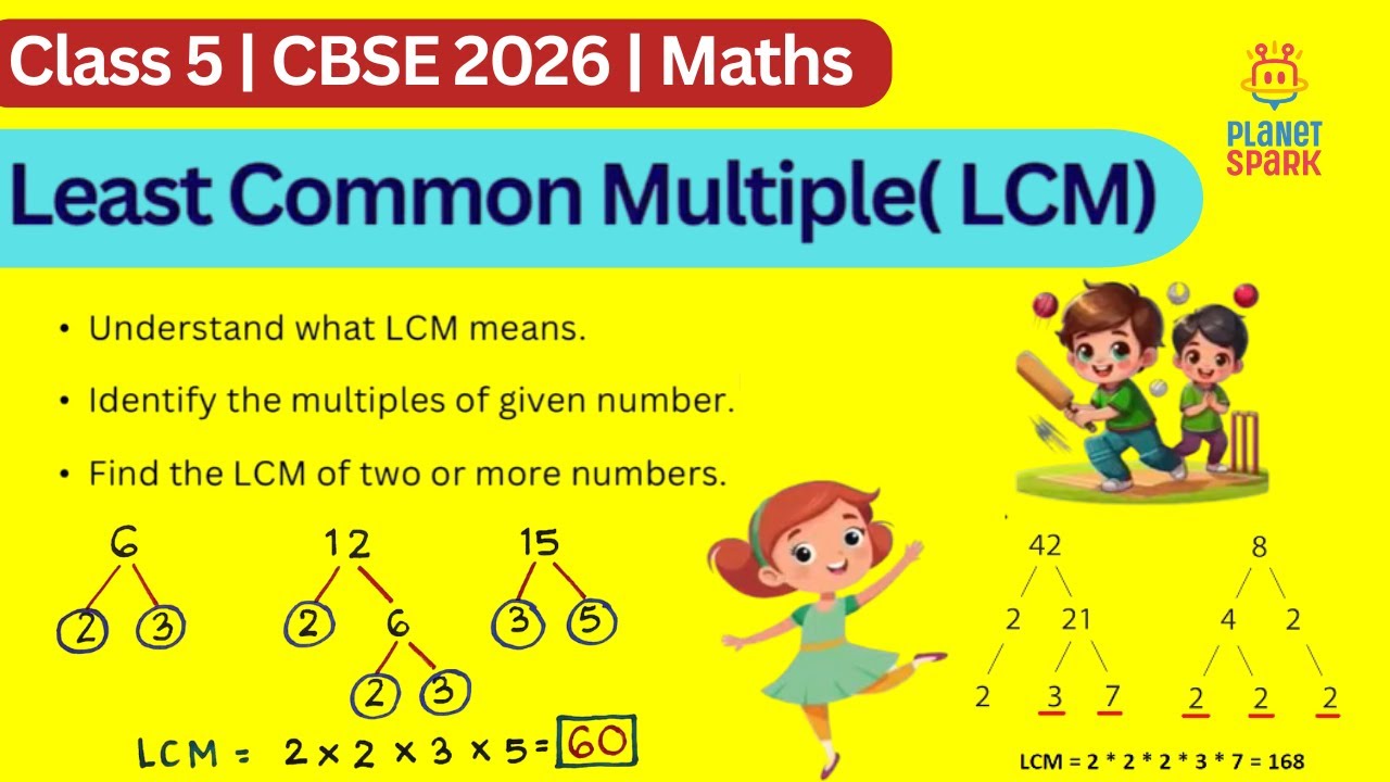 LCM Made Easy! | Least Common Multiple Explained for Class 5 | Fast ...