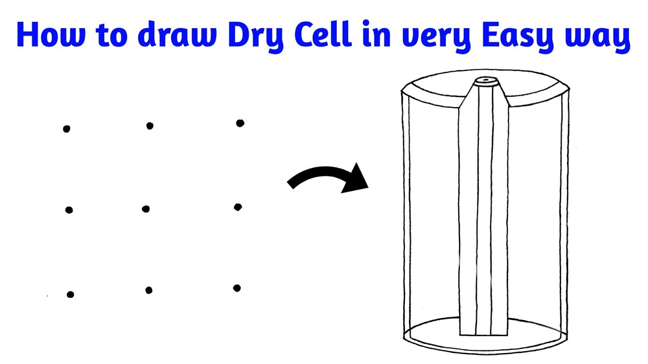 How to draw dry cell #easy - YouTube