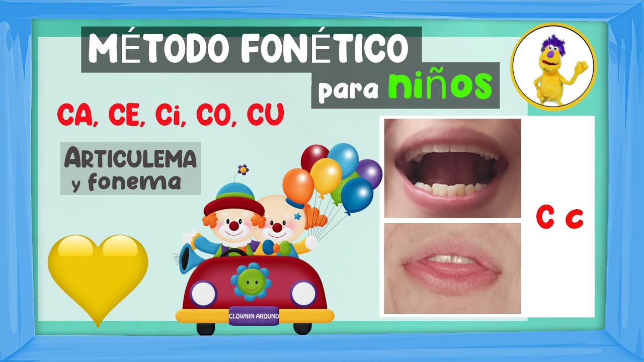 La consonante C | C𝗔, C𝗘, C𝗜, C𝗢, C𝗨 | Método fónico para niños - YouTube