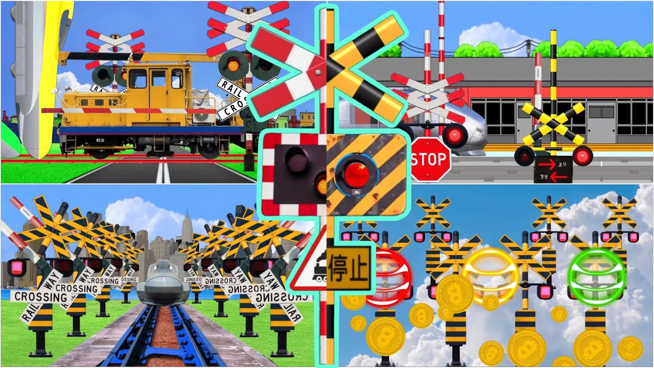Railroad crossing animation fumikiri anime sign Trainz vidio 【踏切アニメ】踏切 ...