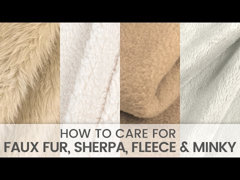 How to Care for Faux Fur, Sherpa, Fleece & Minky Fabric