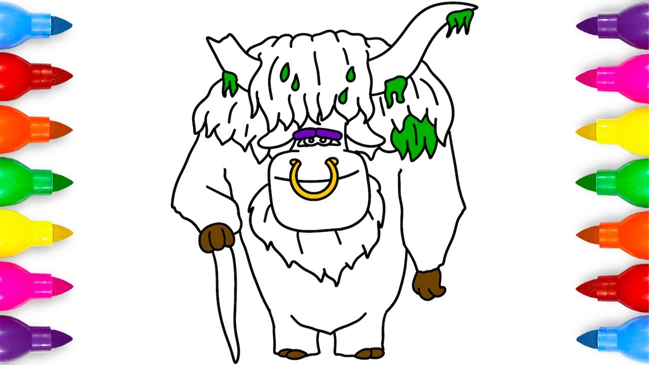 Drawing Otto The Bull from The Garfield Movie - YouTube