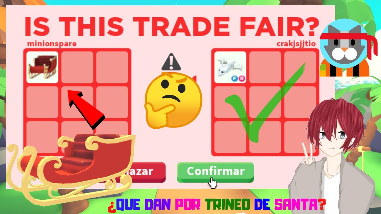 ¿QUE DAN POR TRINEO DE SANTA?/Santa's sleigh/🎅🤶/TRADES/ADOPT ME/ROBLOX ...