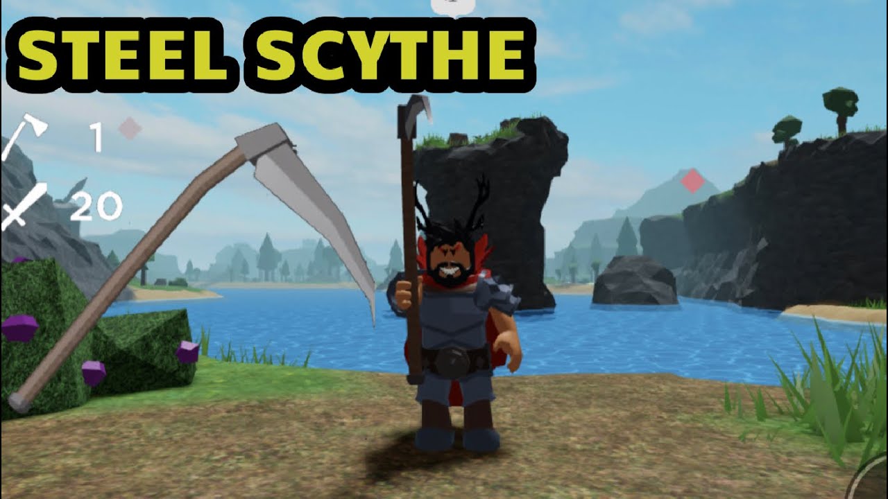 The Survival Game Roblox | How to make a farming scythe - YouTube