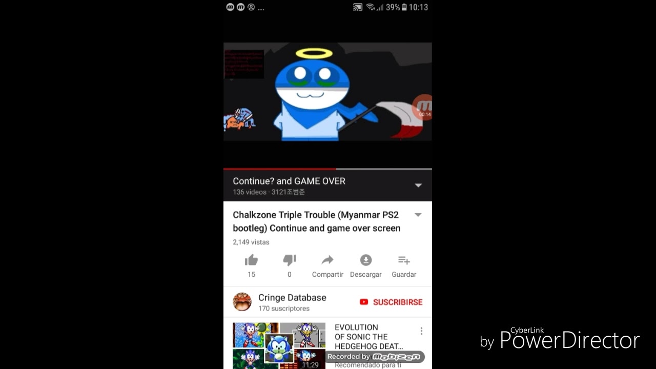 game over chalkzone by jon gandee - YouTube