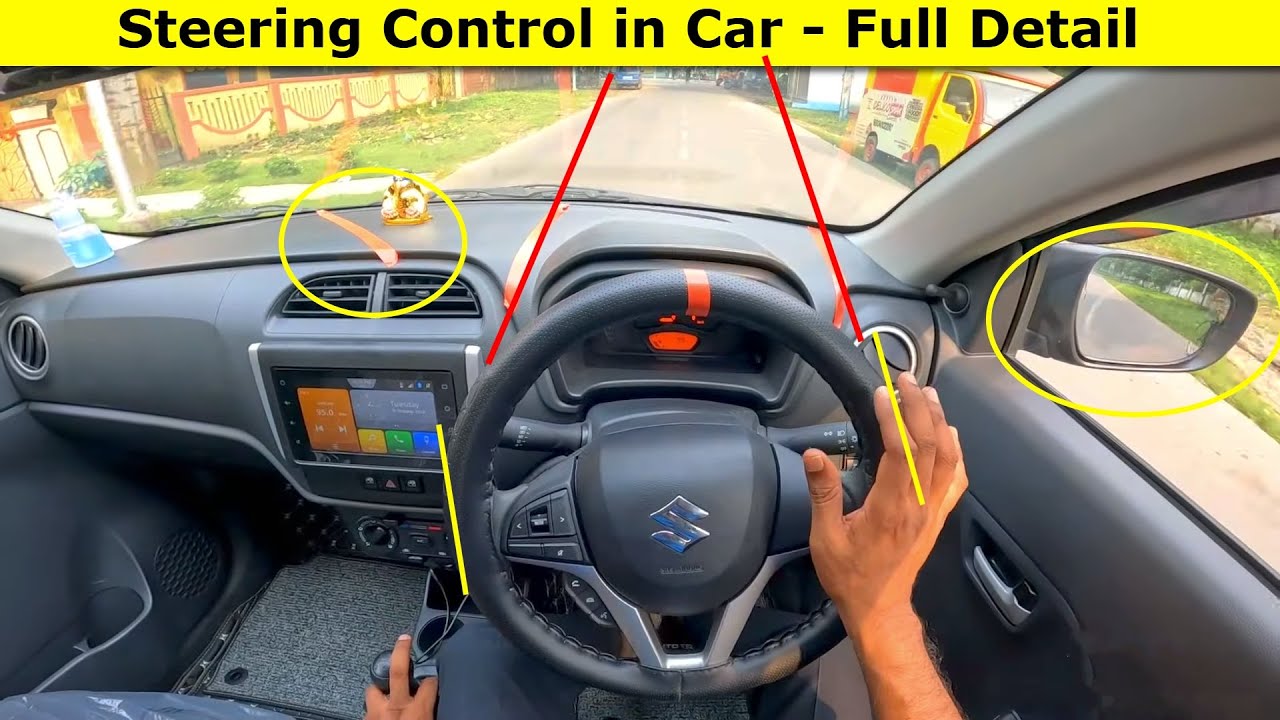 Steering Control in Car (Full Detail) | Car Left Side Right Side ...