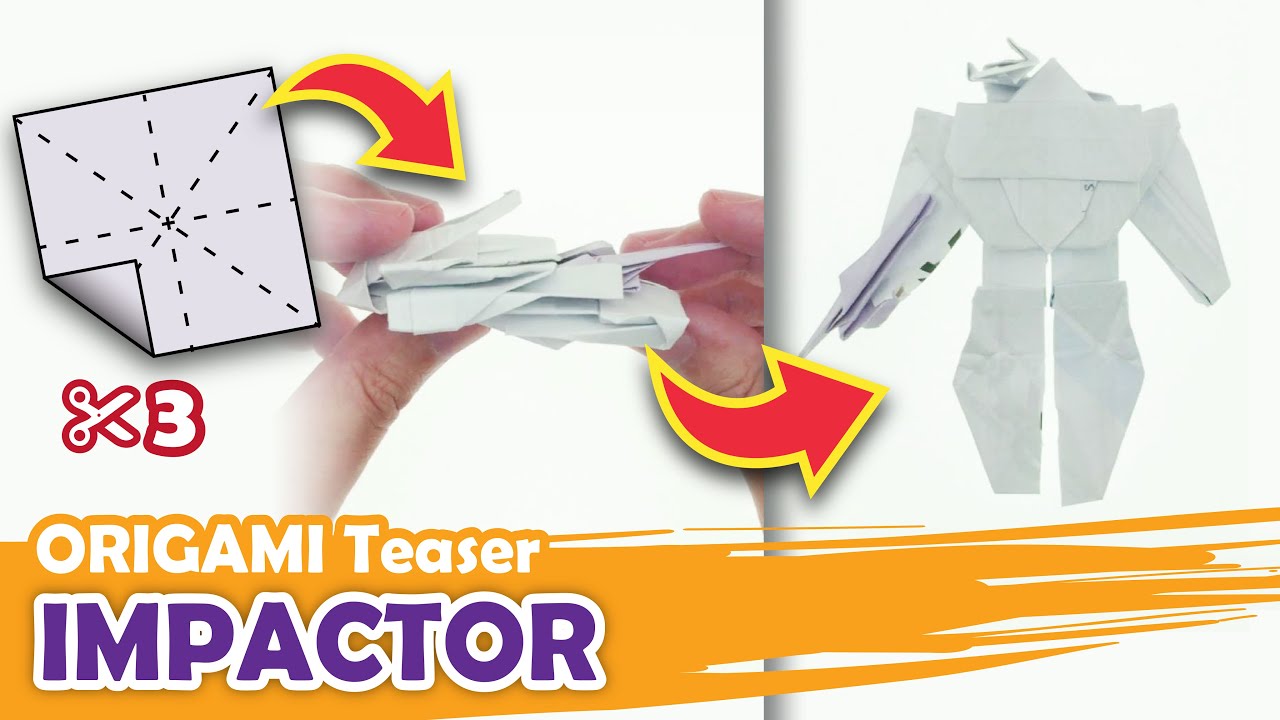 Transforming a DECEPTICON IMPACTOR Origami Transformer - YouTube