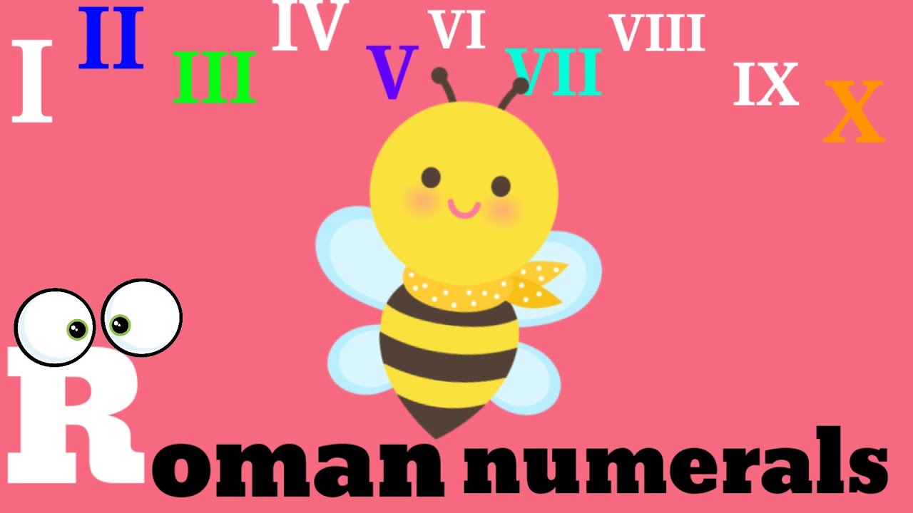 Roman Numerals 1-10 for kids | Counting in Roman numerals 1-10 | Roman ...