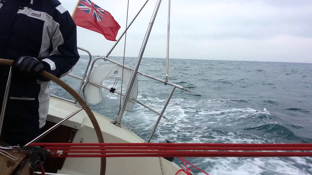 Maxi 95 Sailing fast with cruising chute - YouTube