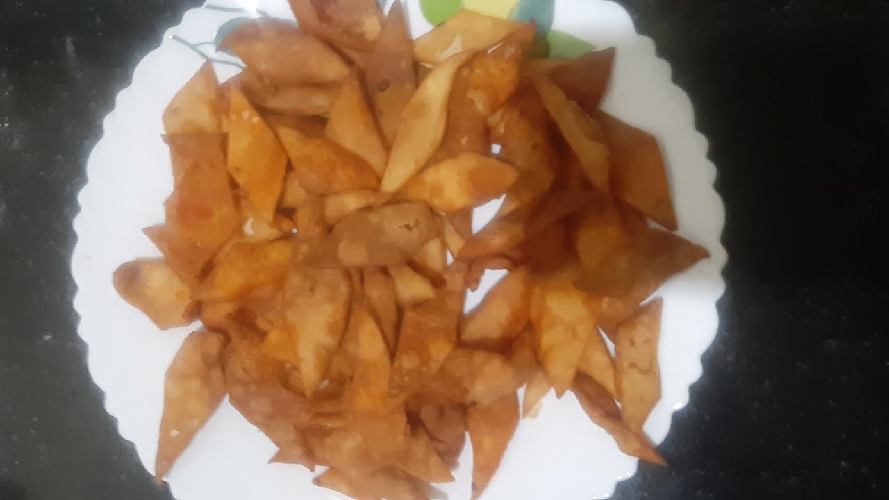 Diamond chips recipe # evening time snacks # crispy # tasty snacks ...
