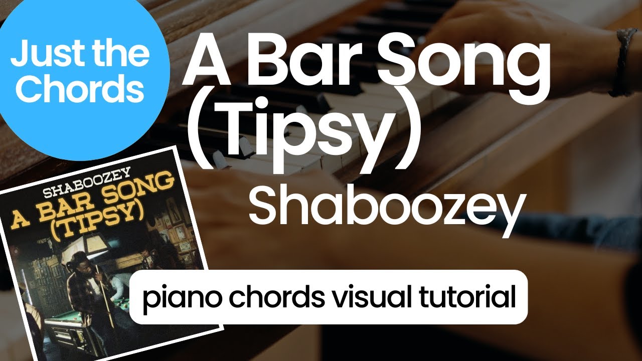 Learn piano | A Bar Song (Tipsy) by Shaboozey, easy chords progression ...