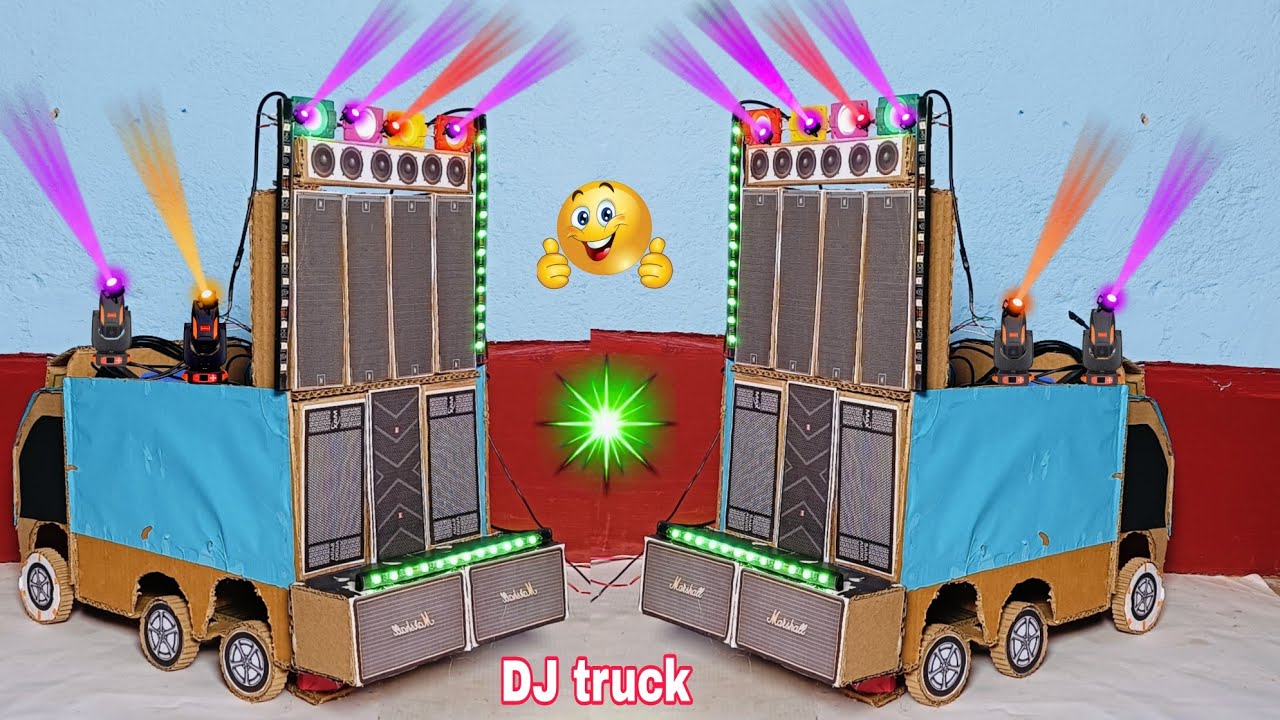 Mini DJ Truck ||how to make mini dj truck at home ||mini dj set up ...