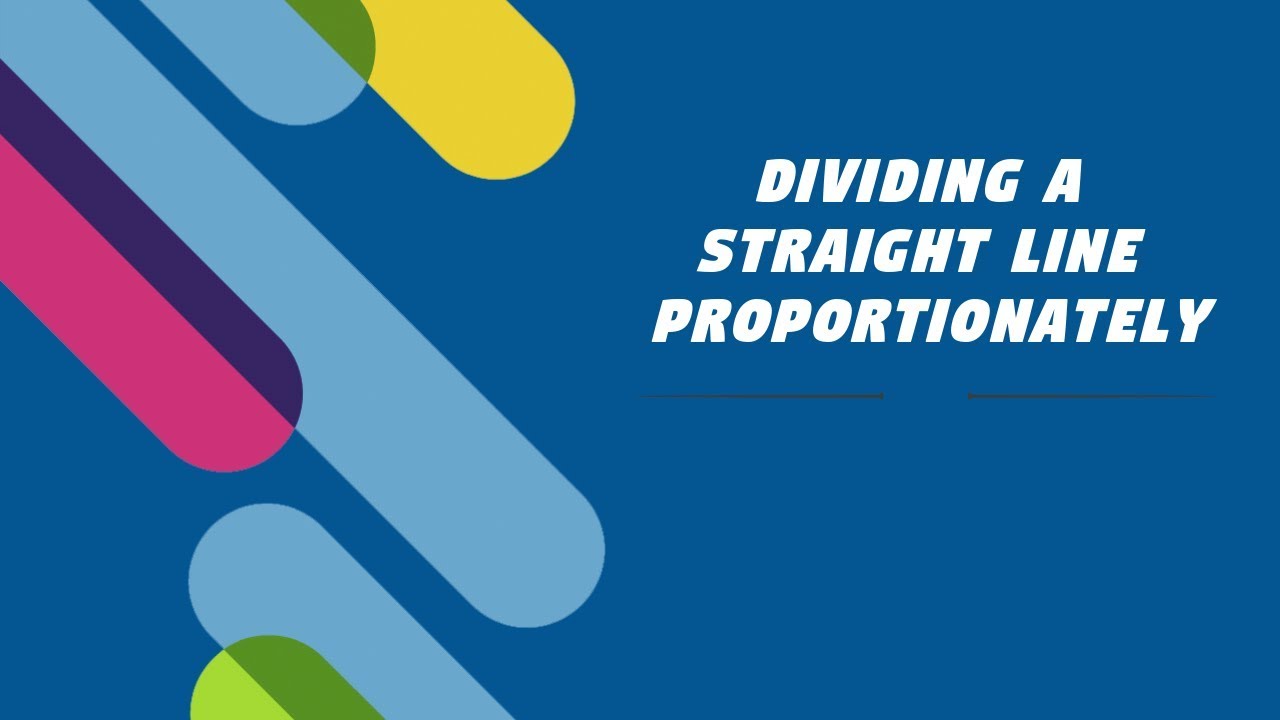 5. Dividing a straight line proportionately(Easy method) - YouTube