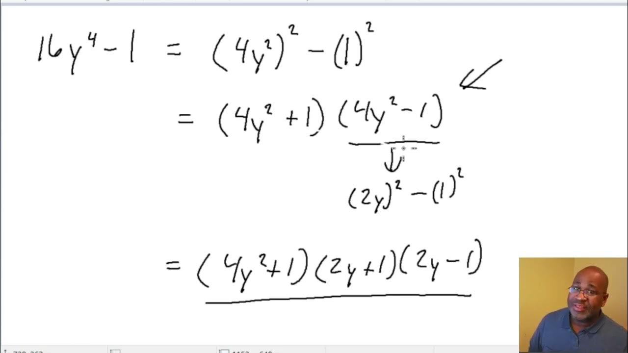 Factoring Special Forms - YouTube