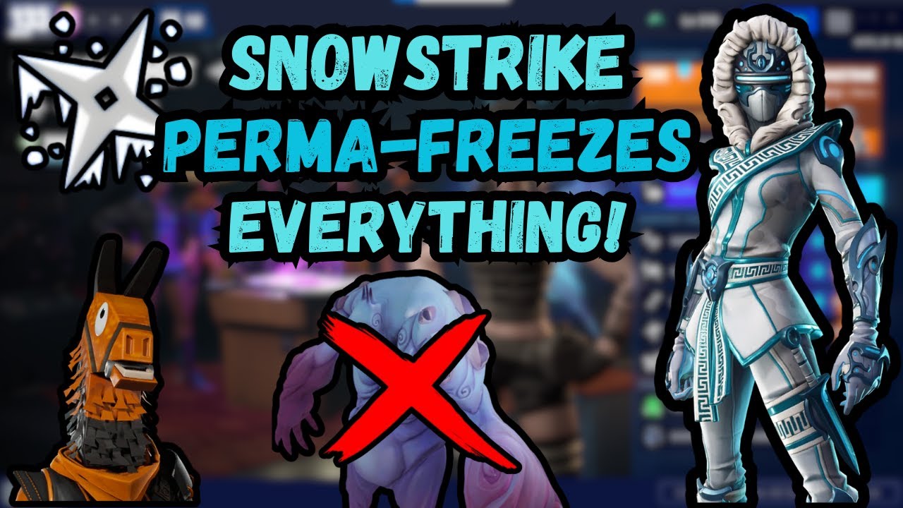 SNOWSTRIKE CAN PERMA-FREEZE EVERYTHING! BIG Explosion Damage ...