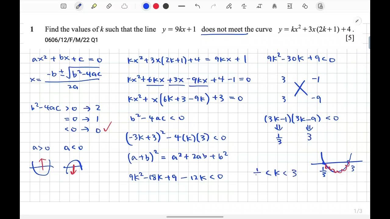 Quadratic Equations | IGCSE A-math (0606) | Past Paper Questions - YouTube