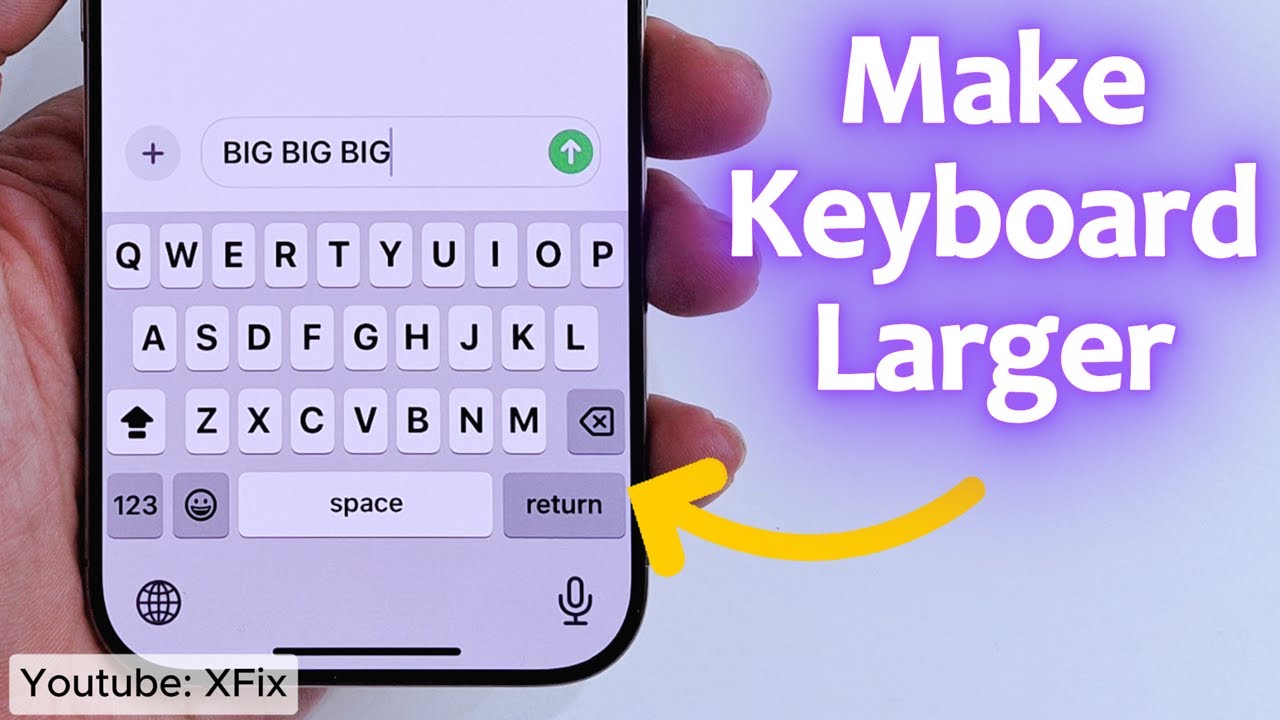 iPhone How to Make Keyboard Larger in 25s - YouTube