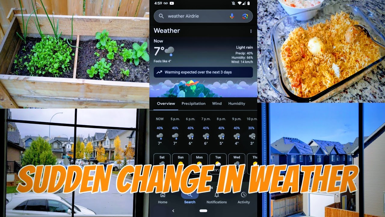 SUDDEN CHANGE in WEATHER|| @Canadahomevlogs - YouTube