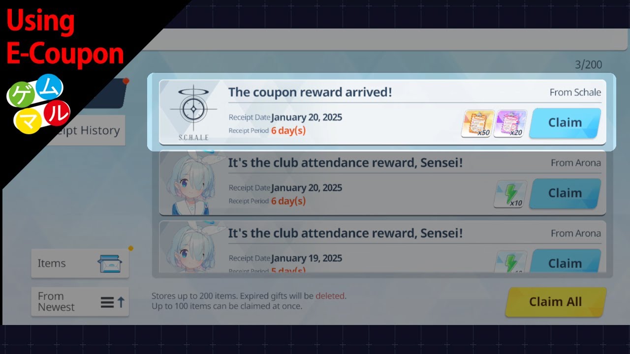 【Blue Archive Global】Using coupon inside Blue Archive game #bluearchiveglobal - YouTube