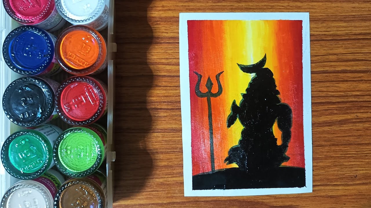 Mahadev Painting | Easy painting for beginners || Art Gallery #art # ...