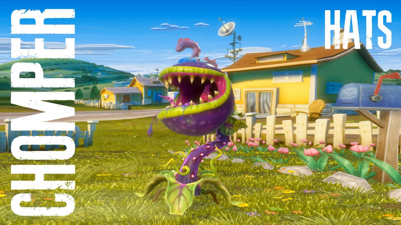Chomper Hats / Plants / Plants vs Zombies Garden Warfare - YouTube