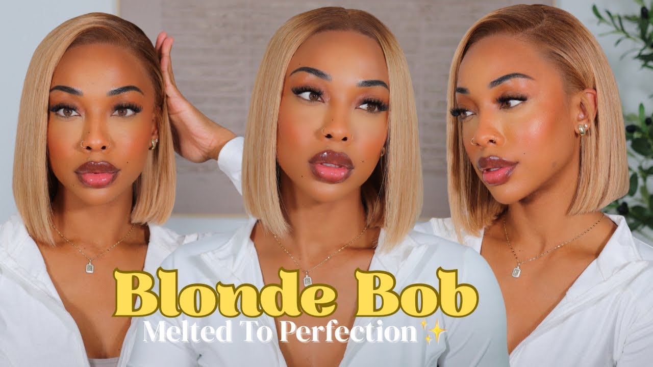 Blonde Wig Melted to Perfection! Flawless & Easy Tutorial - ft MyFirstWig - YouTube