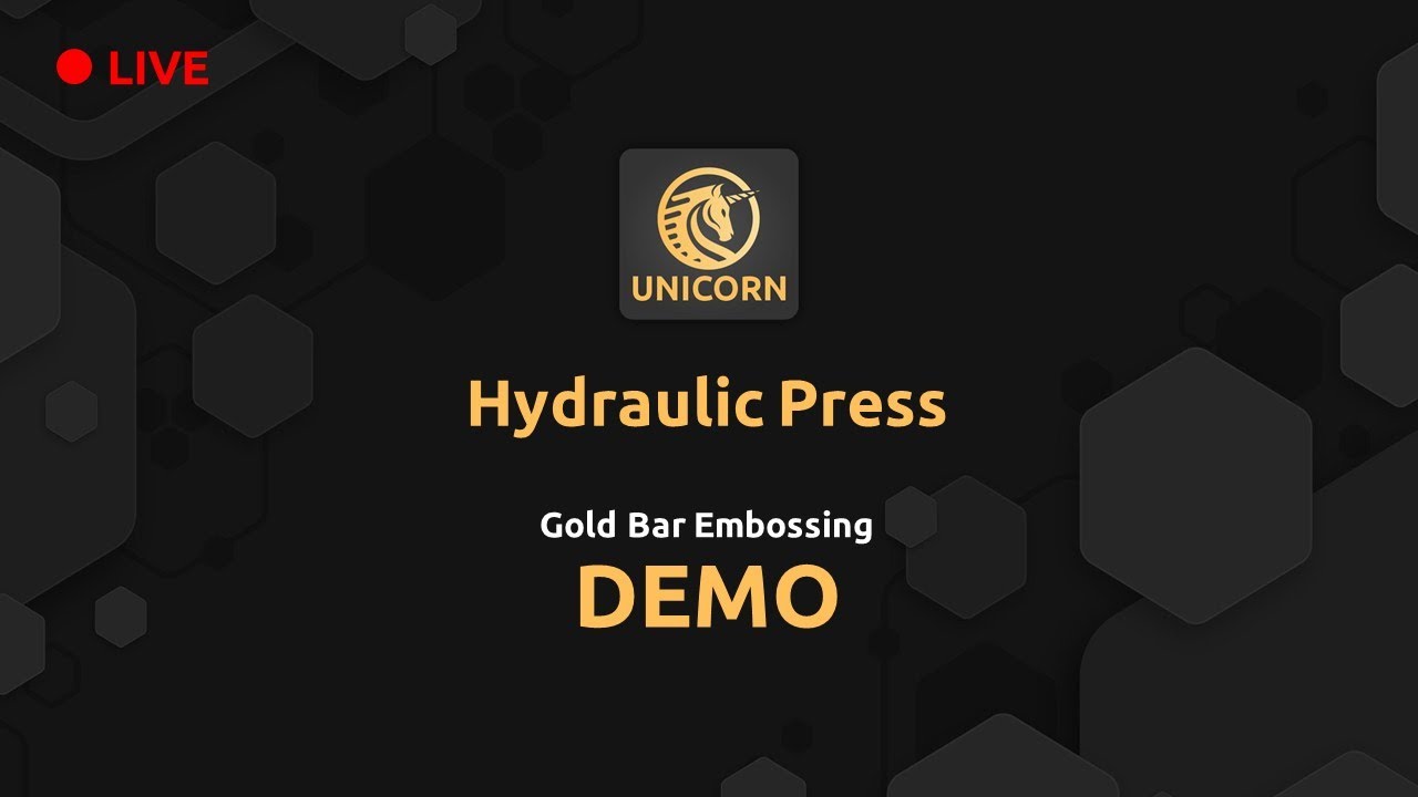 LIVE DEMO GOLD BAR EMBOSSING - YouTube
