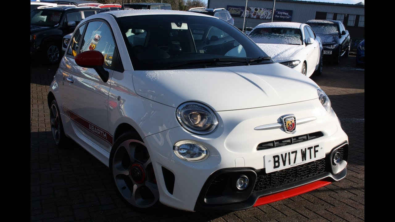 White Abarth 595 145BHP - YouTube